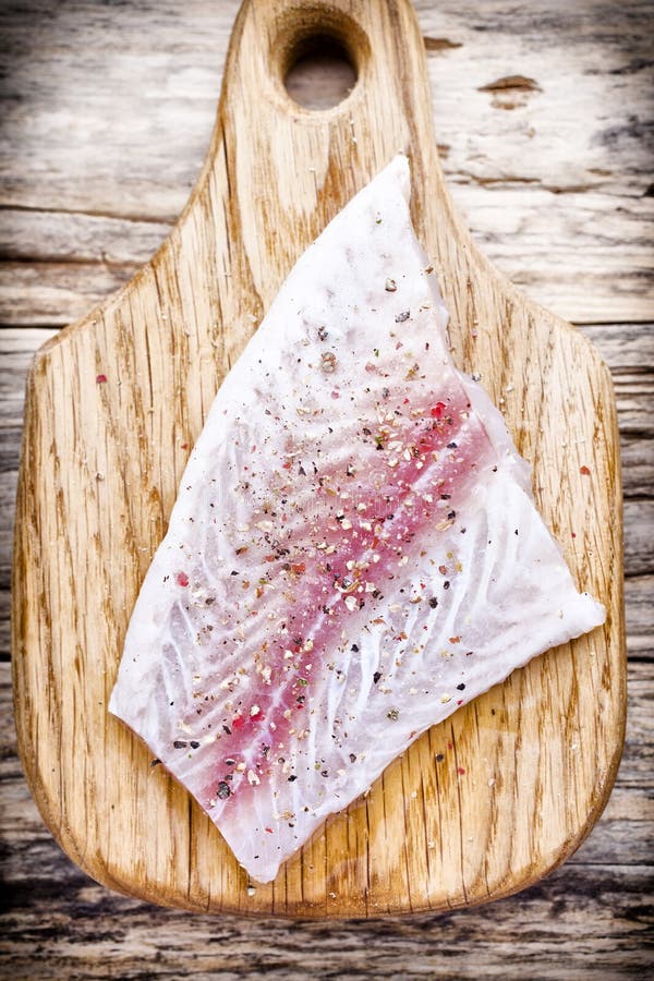 Fish Fillet in Spices and Rosemary. Stock Photo - Image of salty, space ...