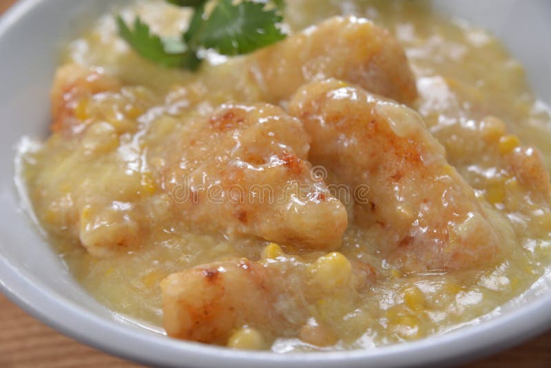 Fish fillet sweet corn stock photo. Image of slice, deep - 178798740