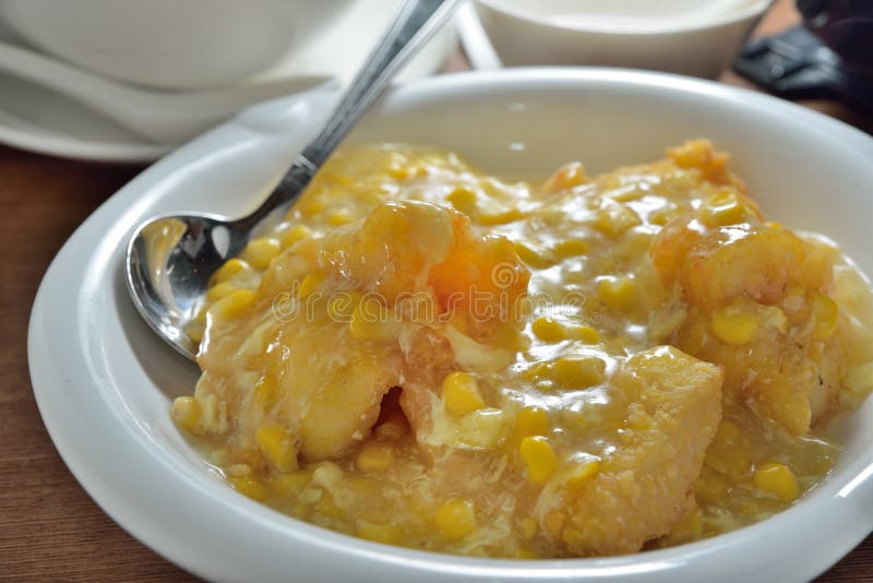 Fish fillet sweet corn stock image. Image of closeup - 83410005