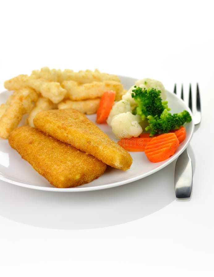 Fish fillets dinner stock photo. Image of plate, fish - 18053988