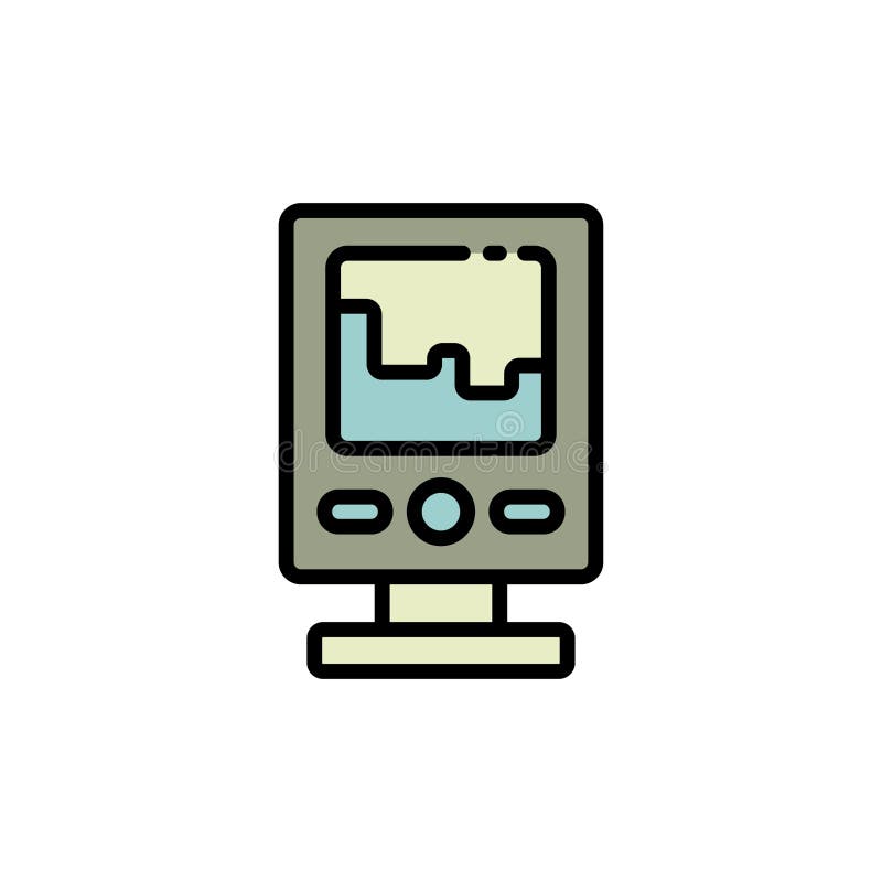 Fish Finder Icon. Echo Sounder. Depth Finder. Fish Searching. Digital ...