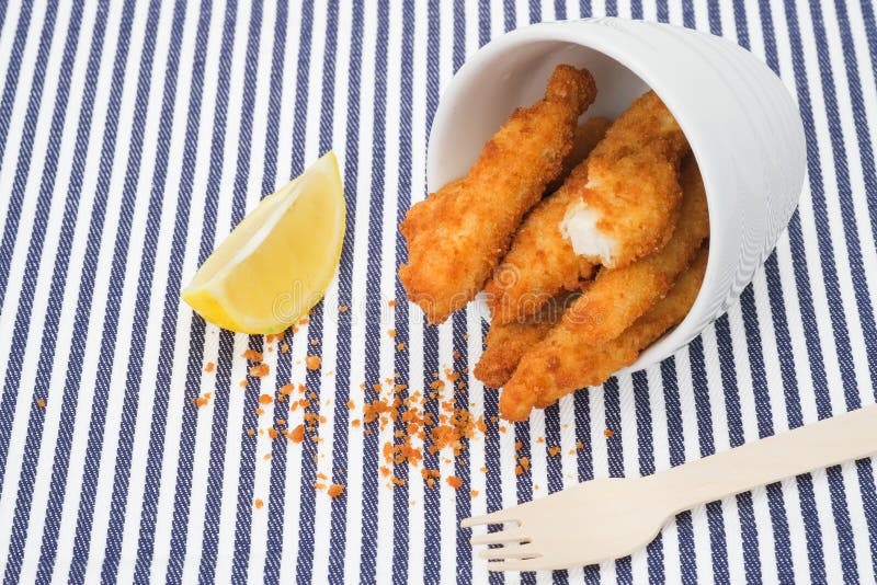 Fish Finger Sticks - Ready To Eat Stock Image - Image of dinner, crumb ...
