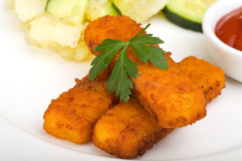 Fish fingers stock image. Image of fishfinger, vegetable - 15678881