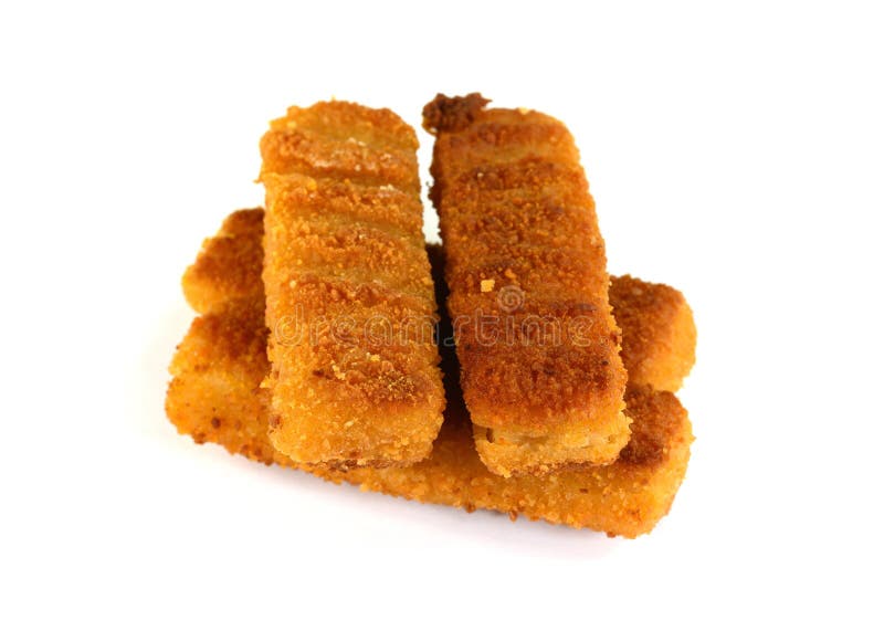 Fish fingers isolated. stock image. Image of background - 207061265