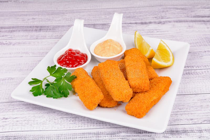 Fish sticks stock image. Image of appetizer, fried, snack - 303362381