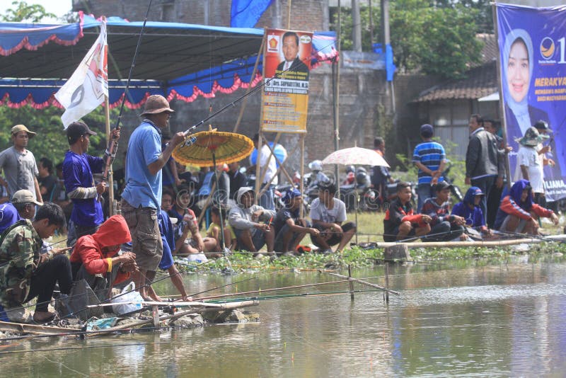 Fish Fishing Contest editorial image. Image of java, skills - 75543295