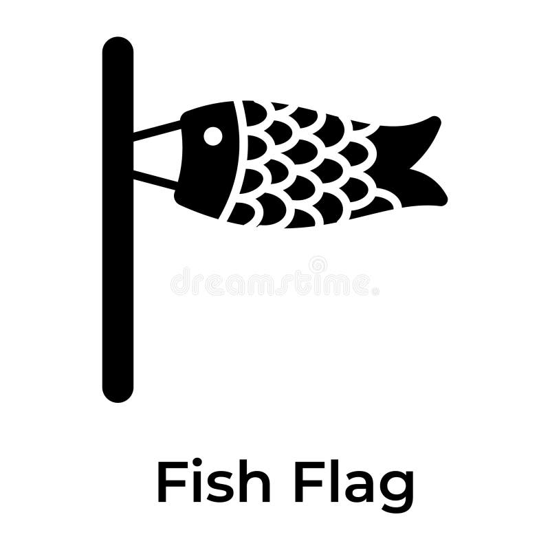 Fish Flag Vector Design in Modern and Trendy Style Stock Vector ...