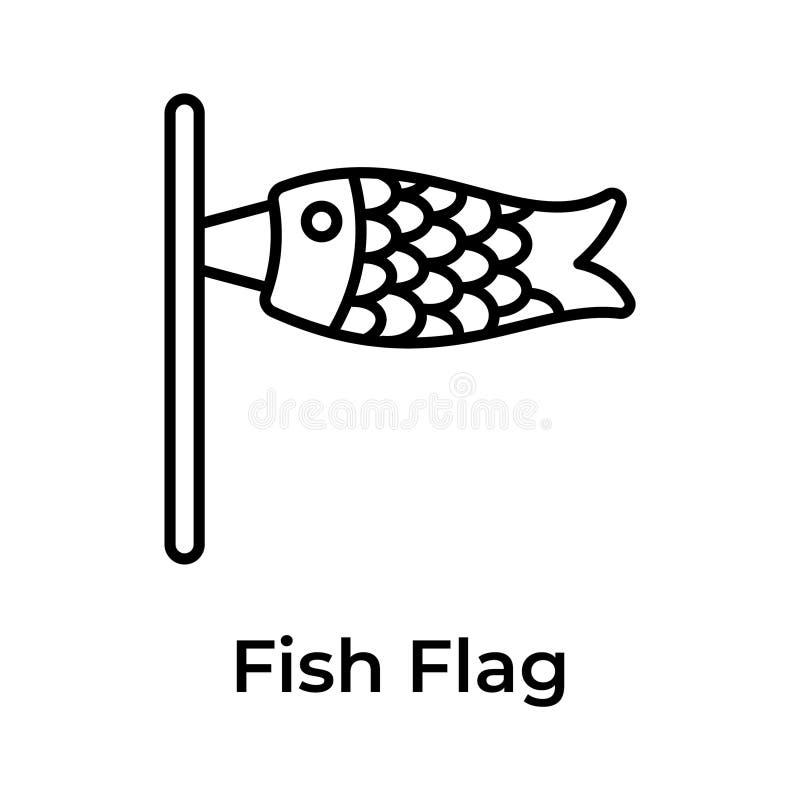 Fish Flag Vector Design in Modern and Trendy Style Stock Vector ...