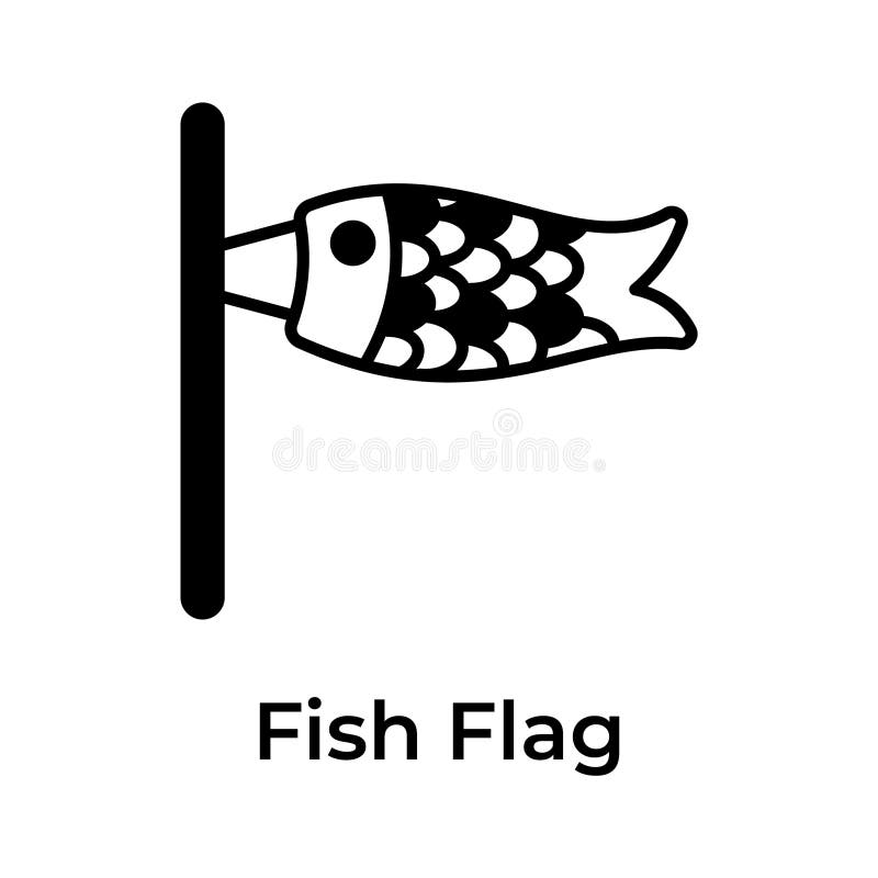 Fish Flag Vector Design in Modern and Trendy Style Stock Vector ...