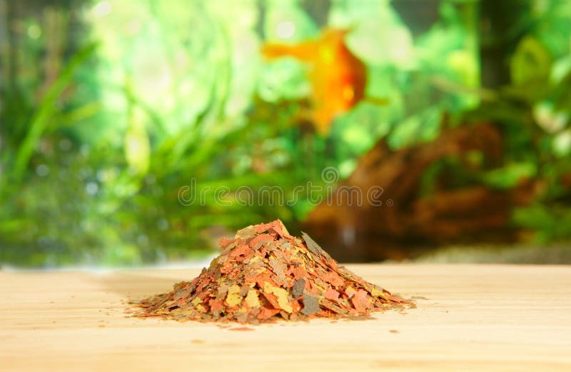 Fish flake food stock photo. Image of heap, healthy, natural - 13102738