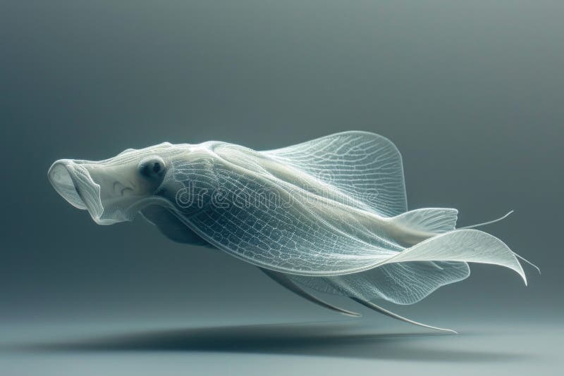 A Fish that is Flying through the Air Stock Illustration - Illustration ...