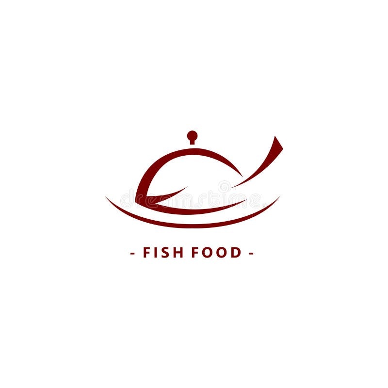 Fish Food Logo Symbol. Restaurant Logo Design Stock Vector ...