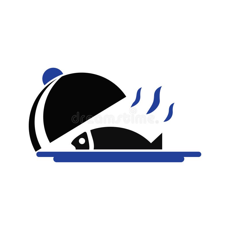 Fish food restaurant icon stock vector. Illustration of fish - 262618968