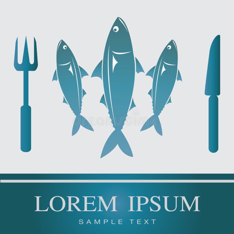 Fish, Fork and Knife icon stock vector. Illustration of cook - 39360416