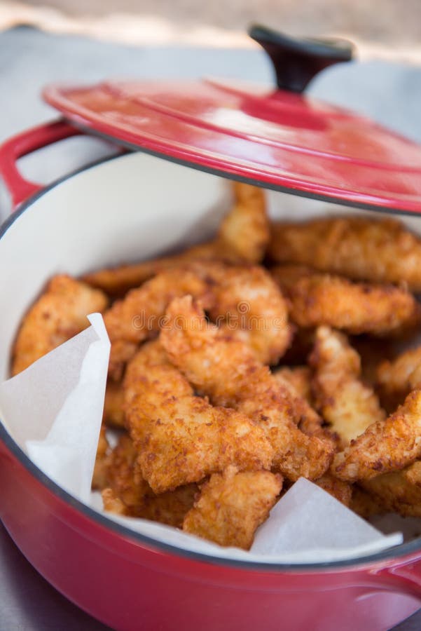 Fish fried in red pot stock photo. Image of hotel, sheet - 52425868