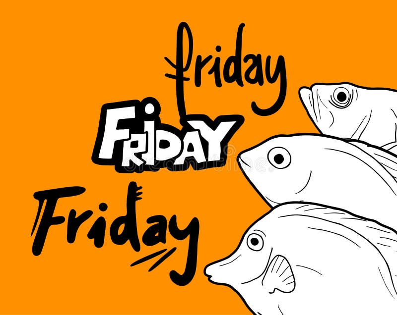 Funny friday message stock vector. Illustration of weekend - 52354128