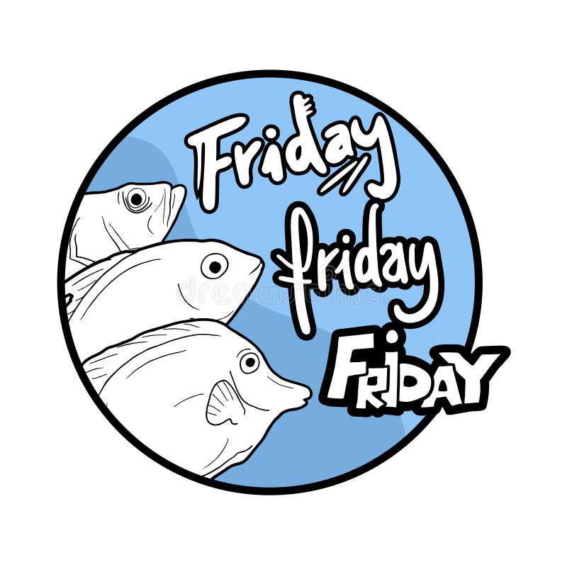 Funny friday message stock vector. Illustration of weekend - 52354128