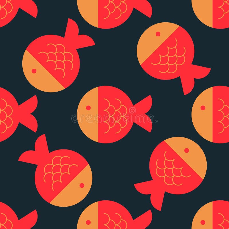 Fish geometric pattern stock vector. Illustration of geometrical ...