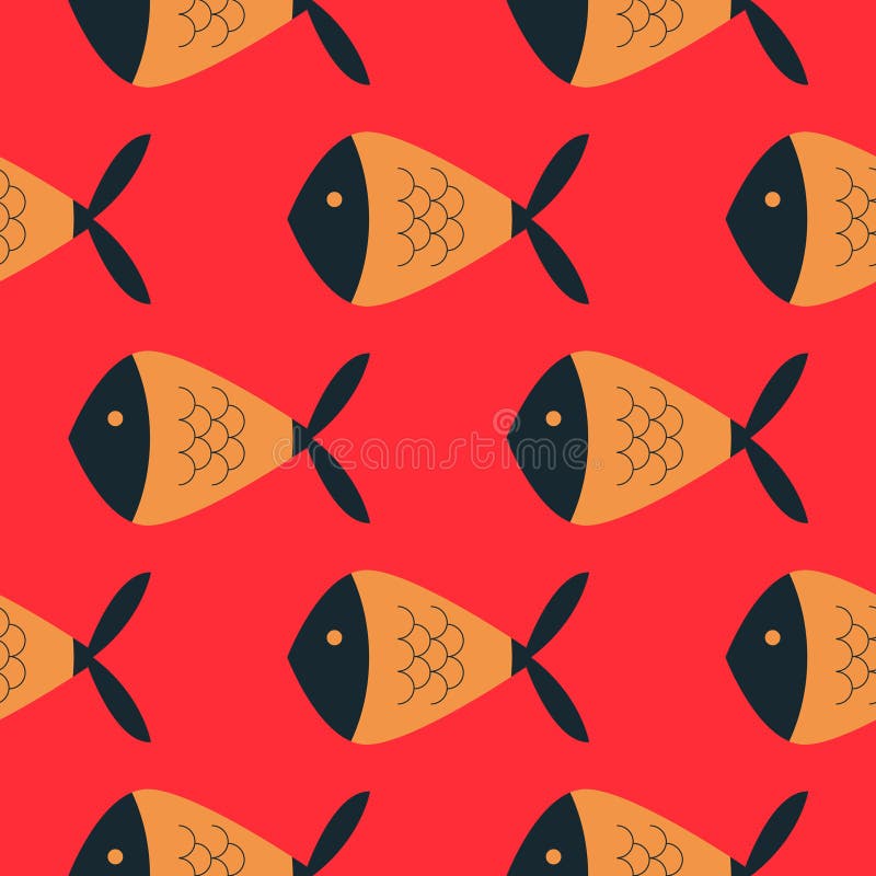 Fish geometric pattern stock vector. Illustration of geometrical ...