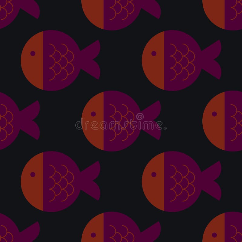 Fish geometric pattern stock vector. Illustration of geometric - 142149133