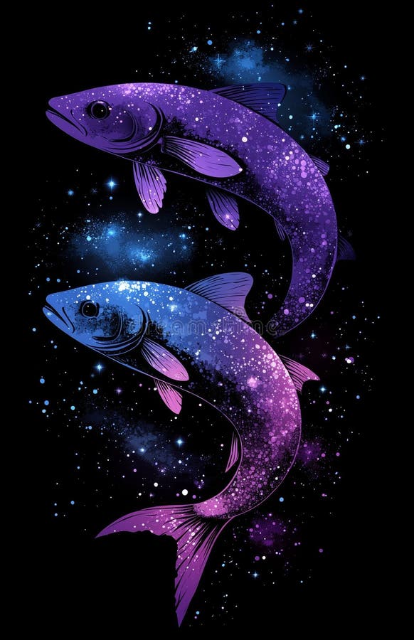 A Fish Glides through the Sky Amidst a Constellation of Stars ...