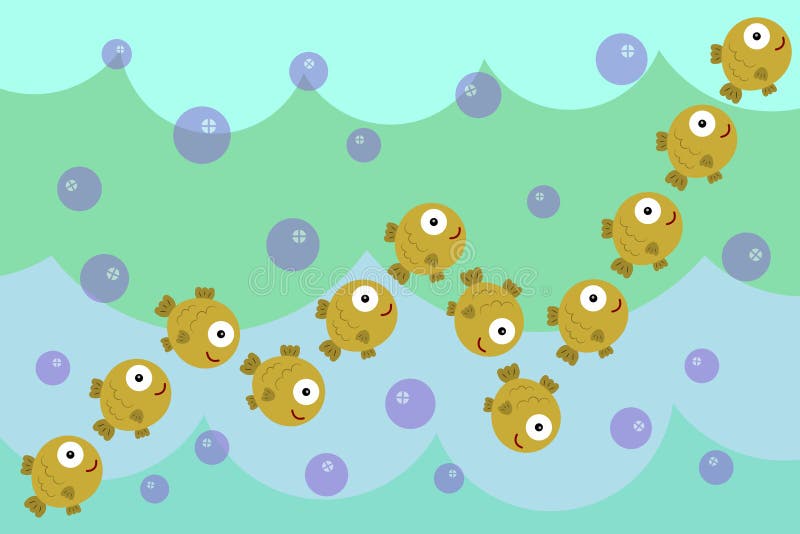 Fish graph stock illustration. Illustration of fish, bubble - 31342366