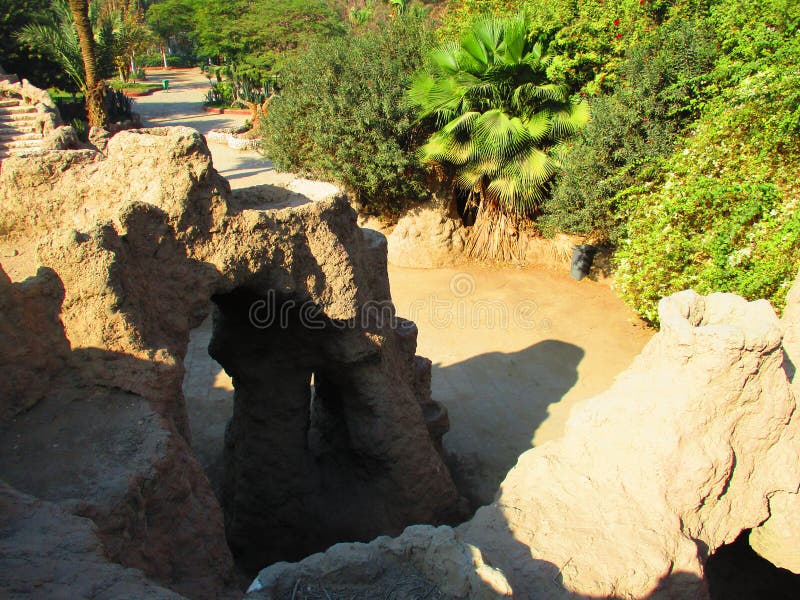 Fish Grotto Garden in Cairo in Egypt Editorial Photography - Image of ...