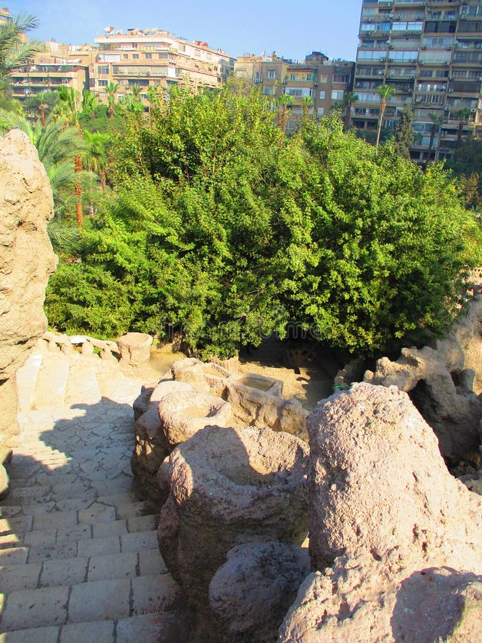 Fish Grotto Garden in Cairo in Egypt Editorial Stock Photo - Image of ...