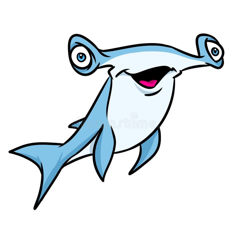 Fish Hammer-head Cartoon Illustration Stock Illustration - Illustration ...