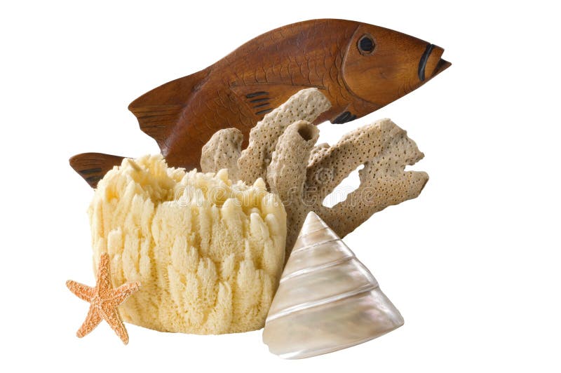 Fish Handicraft Isolated with Clipping Path Stock Photo - Image of wood ...