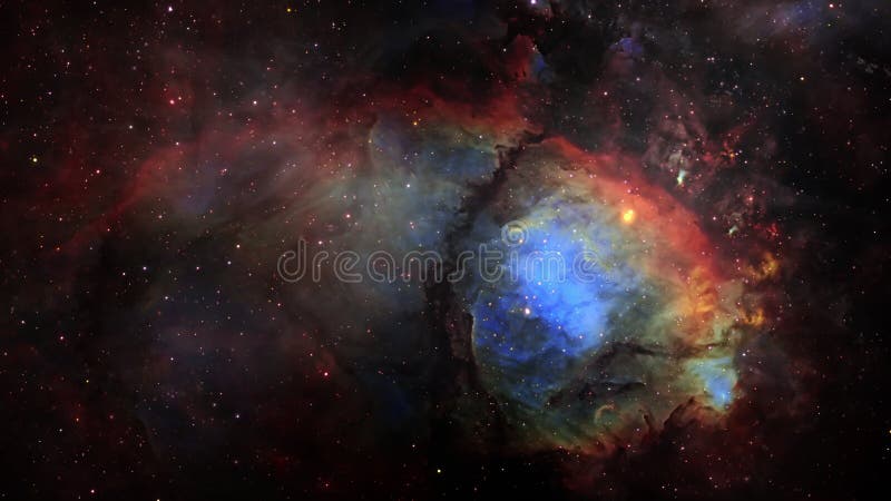 The Fish Head Nebula IC1795 Exploration Space Stock Video - Video of ...