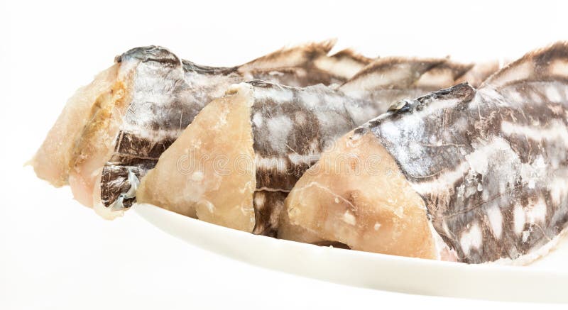 Fish without Head on a White Background Stock Image - Image of ocean ...