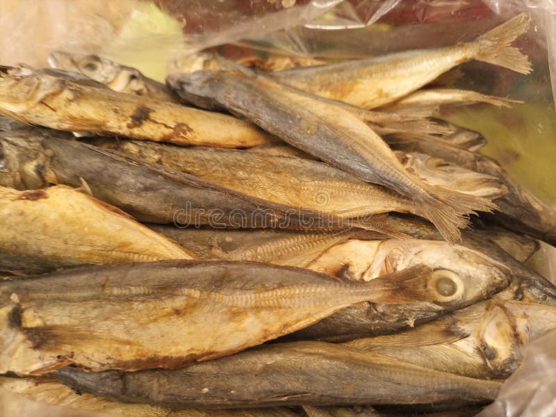 Processed Fish Sold in the Indonesian Market Stock Photo - Image of ...