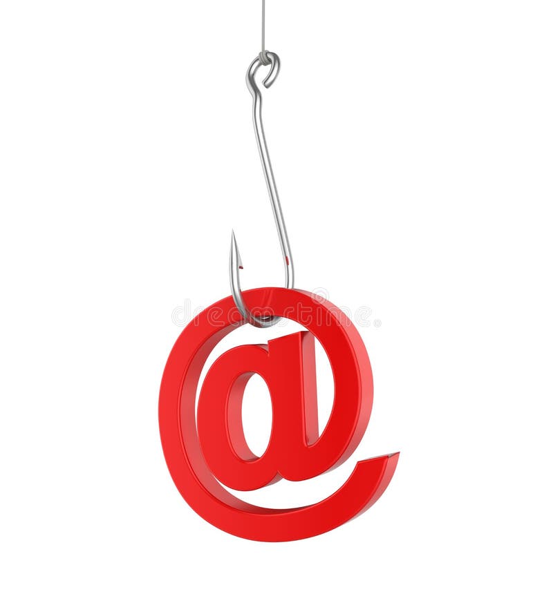 Fishing Hook with Mouse Cursor Isolated Clickbait Concept Stock ...