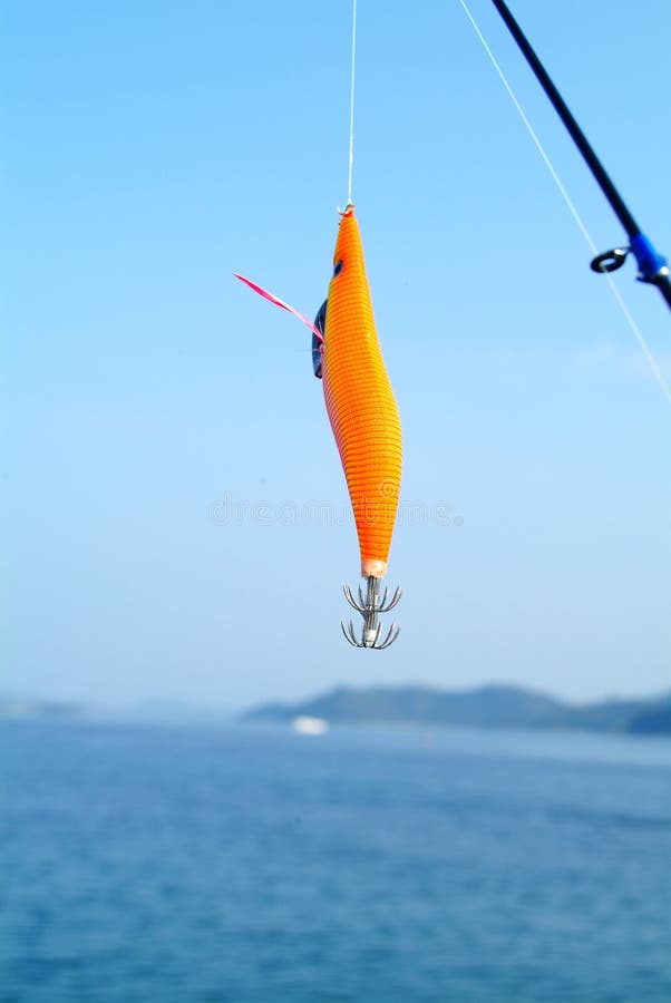 Fish hook and fish rod stock photo. Image of lake, elicit - 54501848