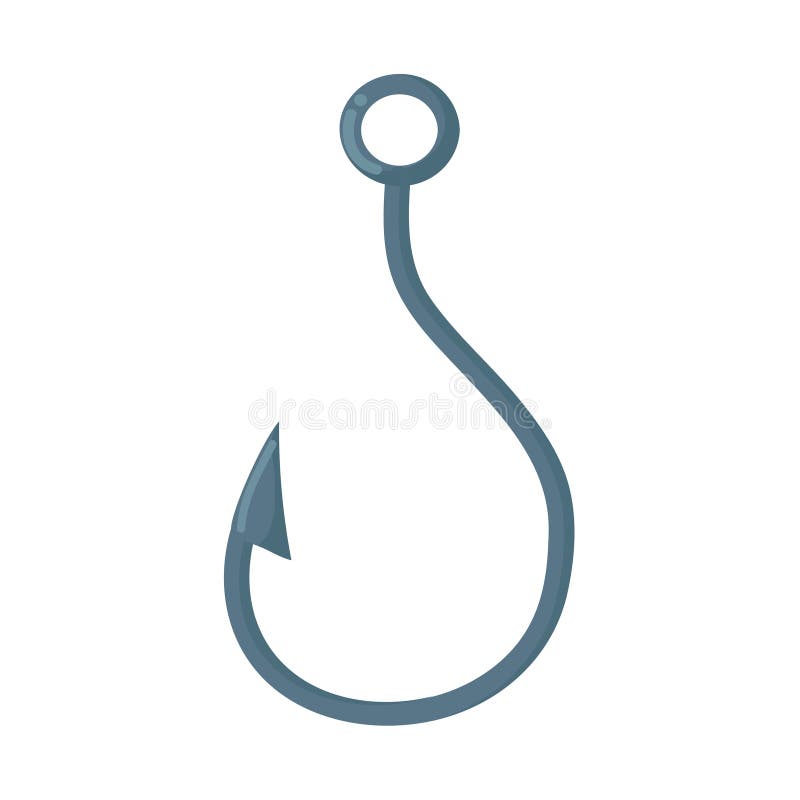 Fish Hook Icon Clipart Logotype Isolated Vector Illustration Stock ...
