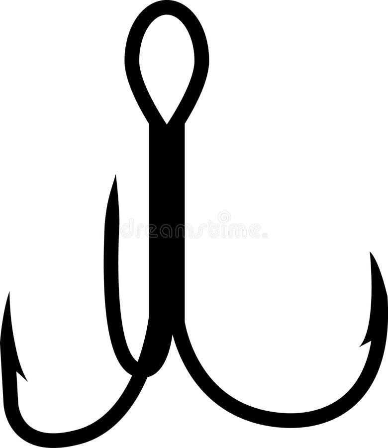 Fish Hook Icon. Simple Flat Style. Fishhook, Angler, Metal Sharp Needle ...
