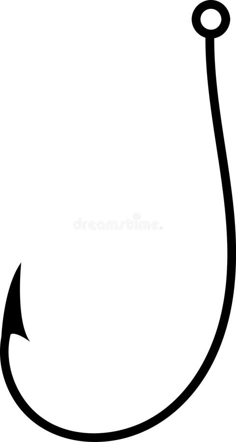 Fish Hook Icon. Simple Flat Style. Fishhook, Angler, Metal Sharp Needle ...