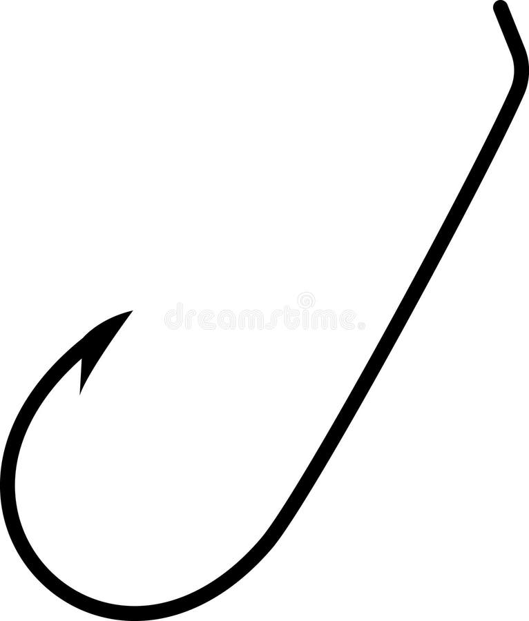 Fish Hook Icon. Simple Flat Style. Fishhook, Angler, Metal Sharp Needle ...