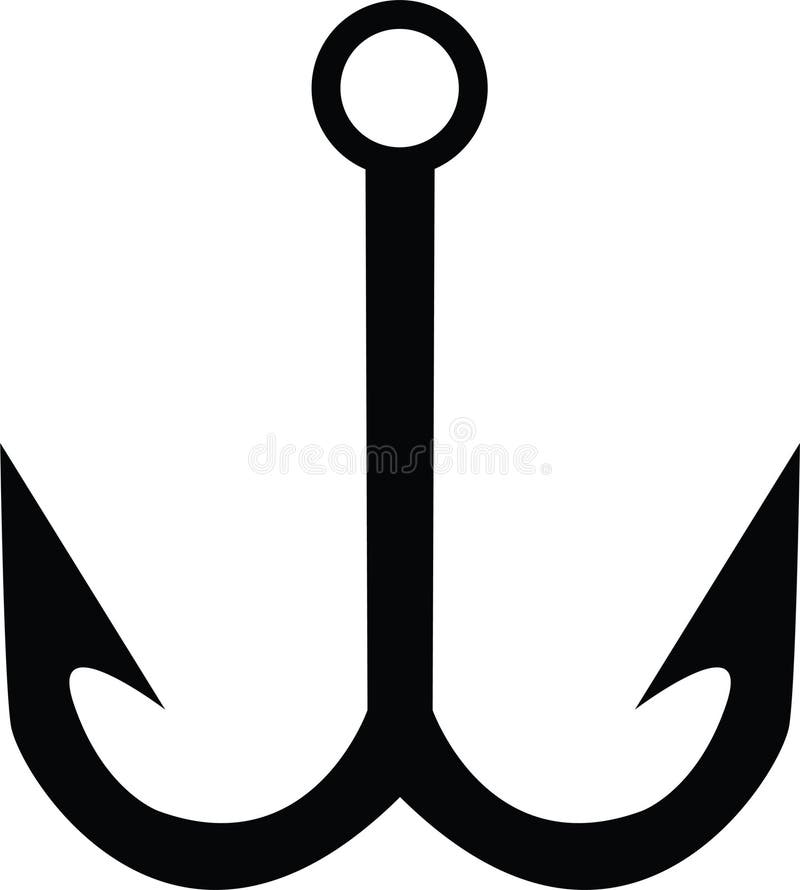 Fish Hook Jpg Image with Svg Vector Cut File for Cricut and Silhouette ...