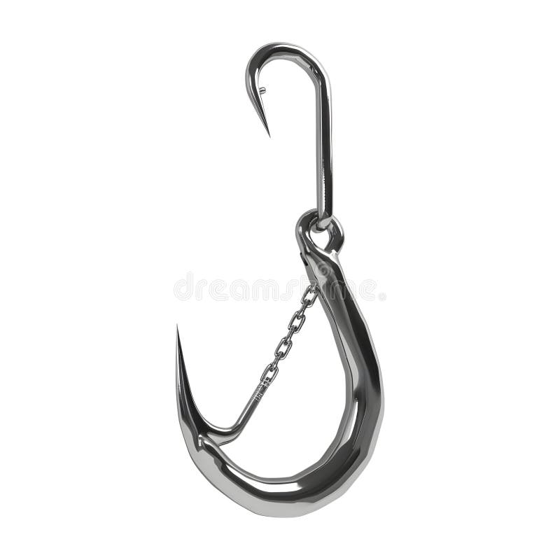 Fish Hook on Transparent Background - Ai Generated Stock Illustration ...