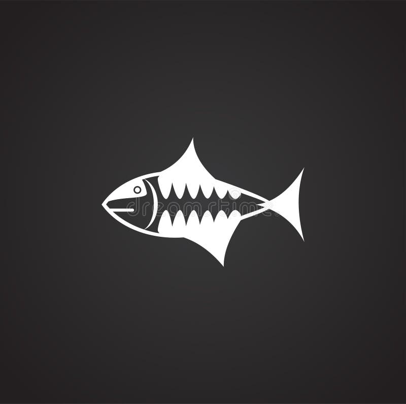 Fish Icon on Background for Graphic and Web Design. Simple Illustration ...