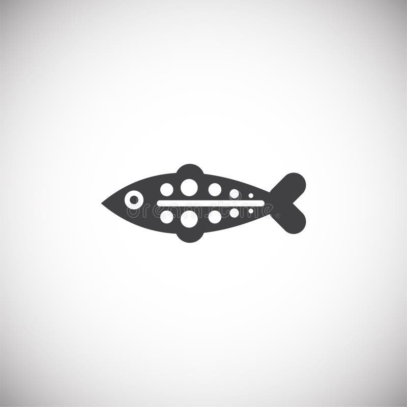 Fish Icon on Background for Graphic and Web Design. Simple Illustration ...