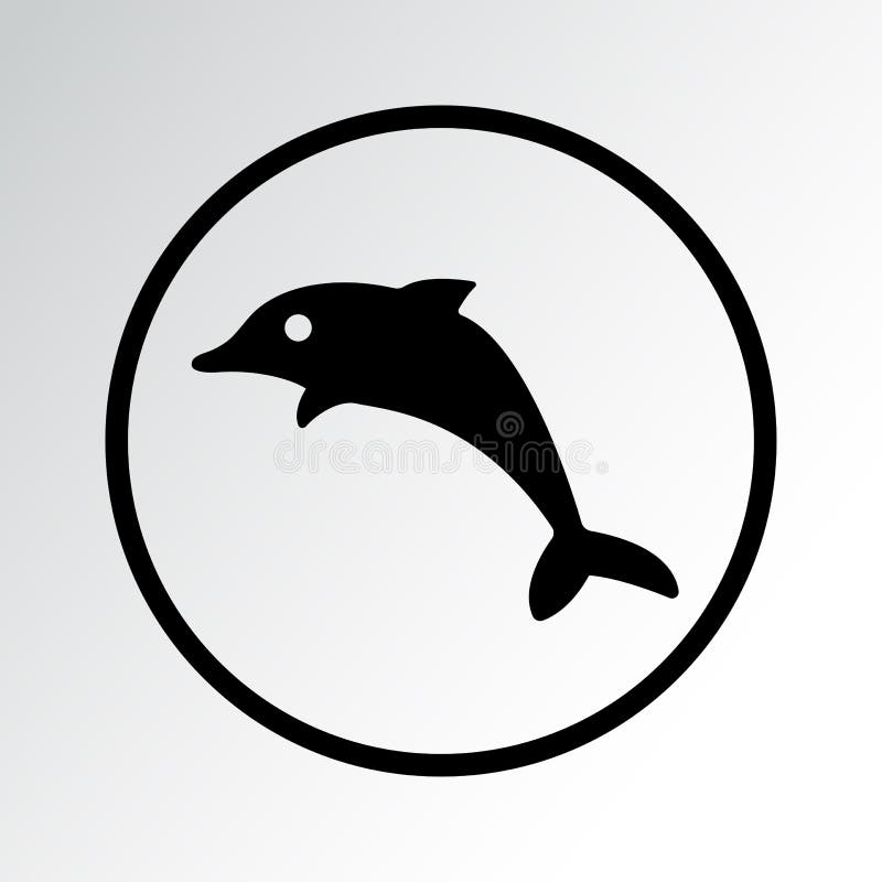 Fish Icon. Dolphin. Vector Illustration Stock Illustration ...