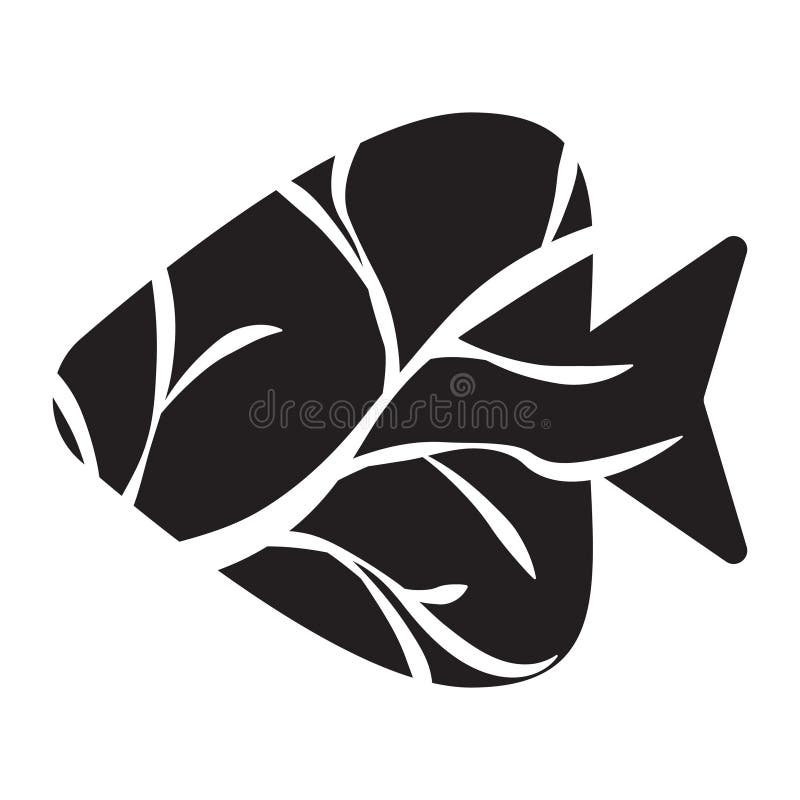 Fish Icon. Flat Fishes Icon Stock Vector - Illustration of aquatic ...