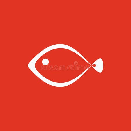 The Fish Icon. Seafood Symbol Stock Vector - Illustration of river ...