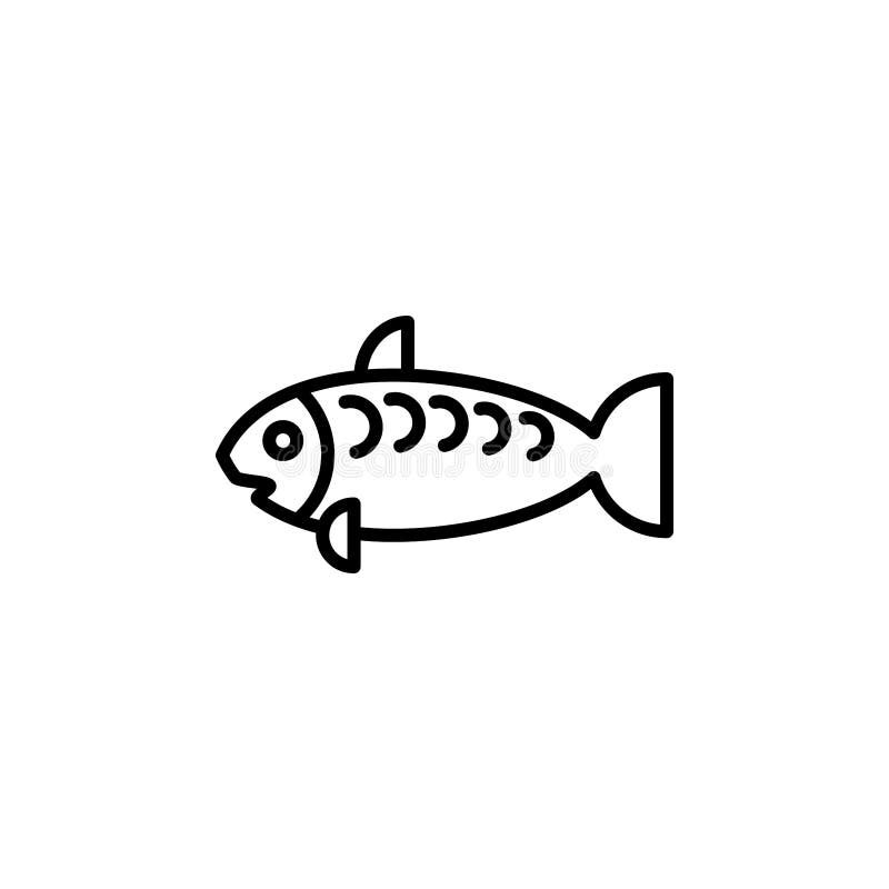 Fish Icon, Symbol Design Template Stock Vector - Illustration of ...