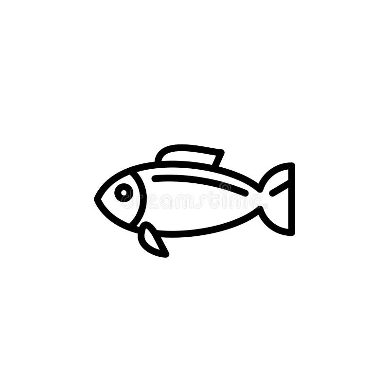 Fish Icon, Symbol Design Template Stock Vector - Illustration of nature ...
