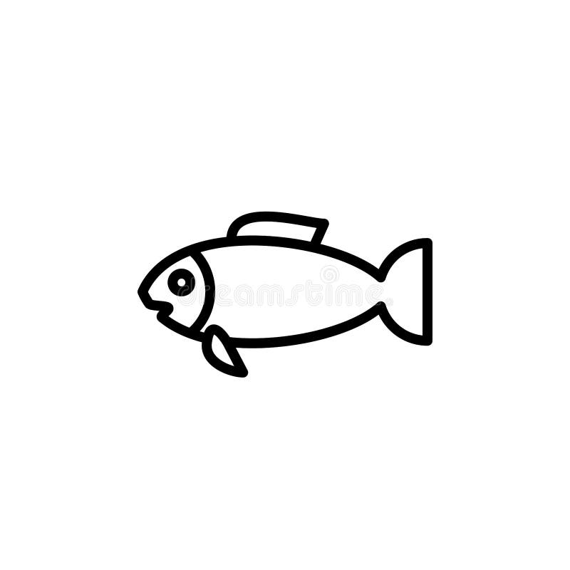 Fish Icon, Symbol Design Template Stock Vector - Illustration of design ...