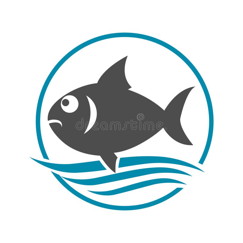 Fish Icon Vector Design Template for Website or Print Stock ...